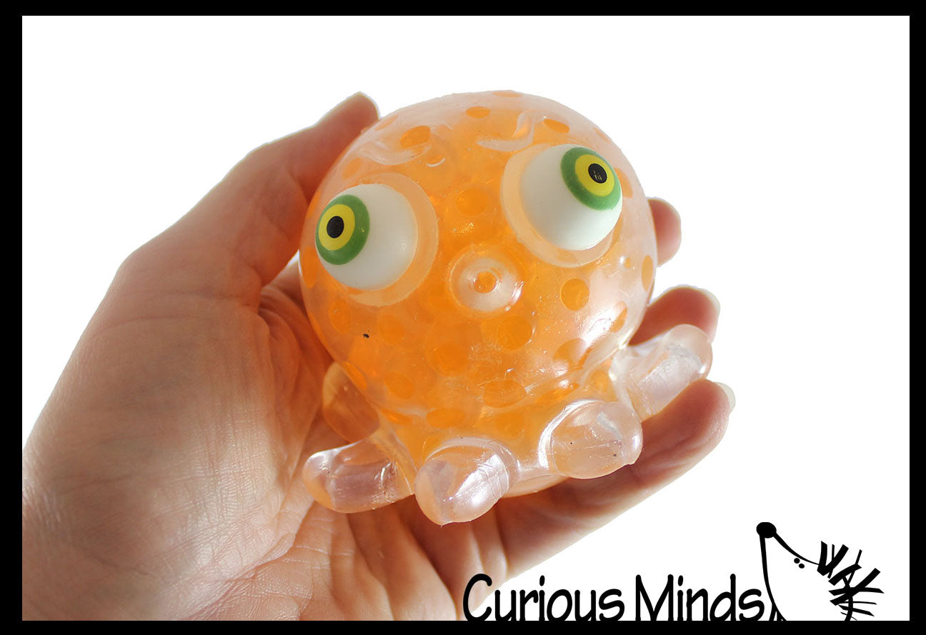 Octopus With Big Eyes Water Bead Gel Filled Squeeze Stress Balls Sen