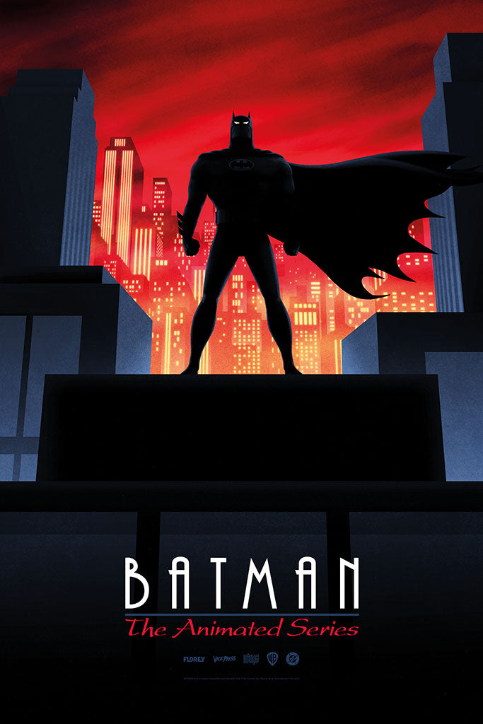 Batman The Animated Series Variant Poster By Florey Vice Press