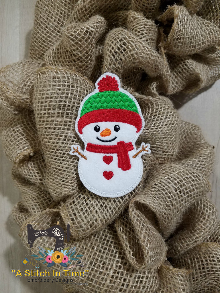 Ith Wreath Decor Snowman 4x4 Hoops A Stitch In Time Embroidery Designs