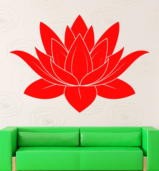 Wall Stickers Vinyl Decal Lotus Flower Buddhism Symbol Of Purity Talis