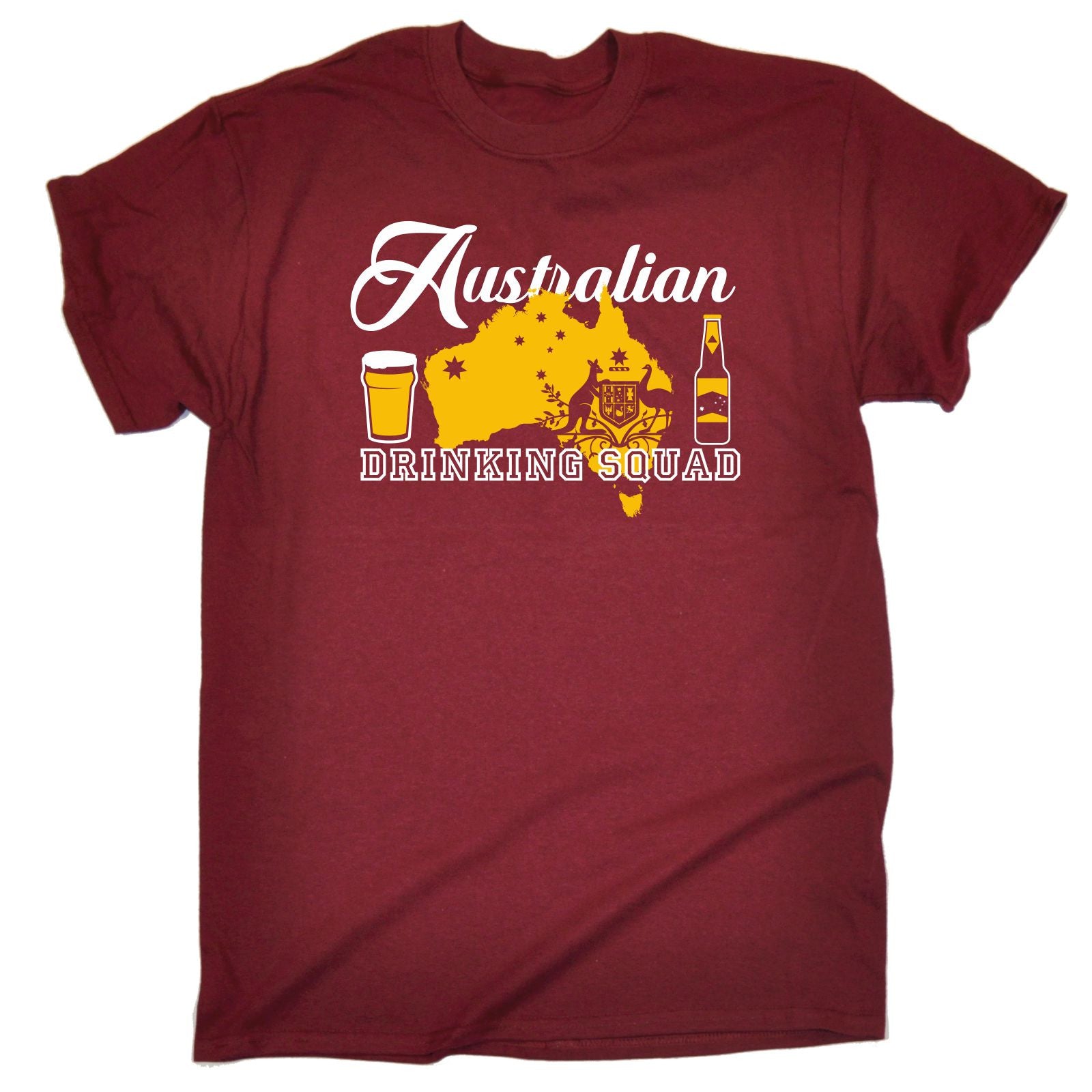 Australian Drinking Squad T Shirt Australia Ozzie Drink Tee Funny T