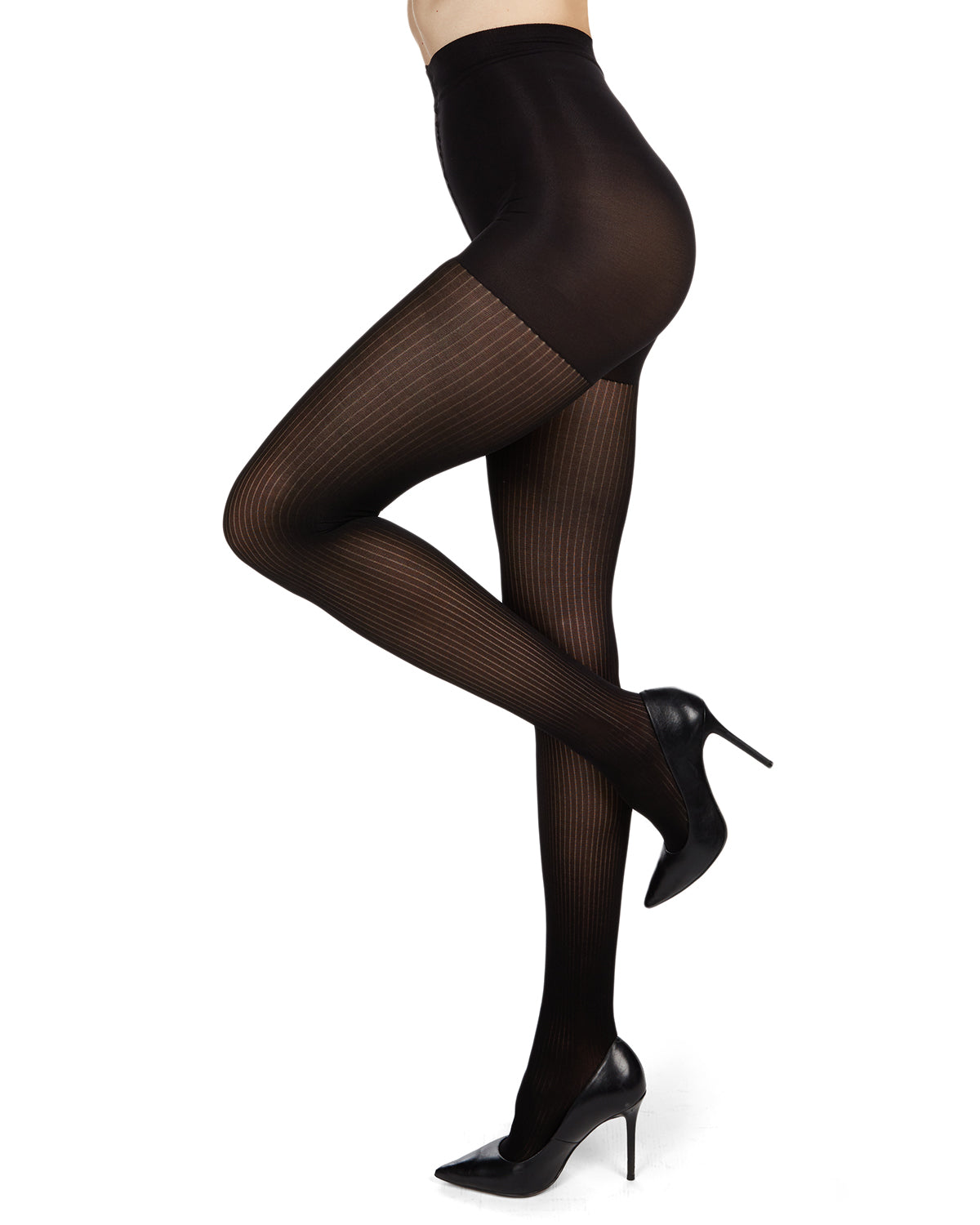 Fine Ribbed Opaque Tights