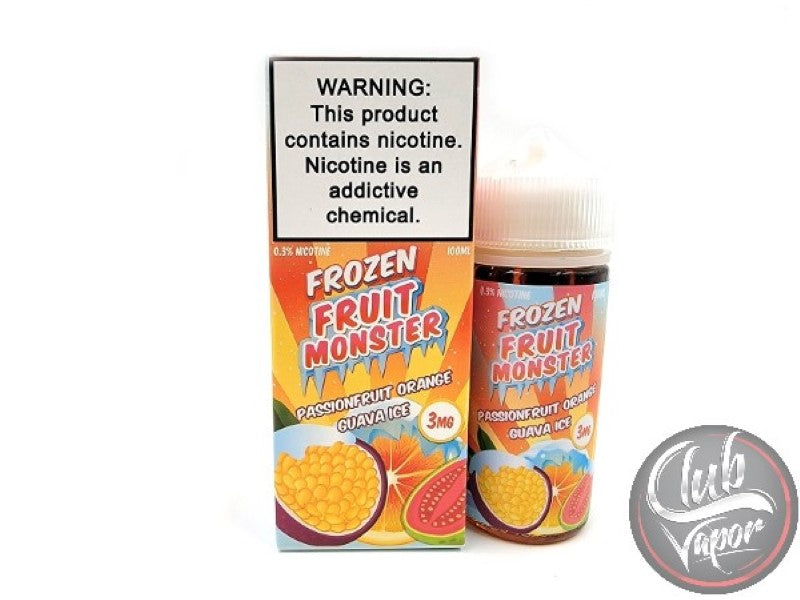 Ice Passionfruit Orange Guava E Liquid By Frozen Fruit Monster 100ml