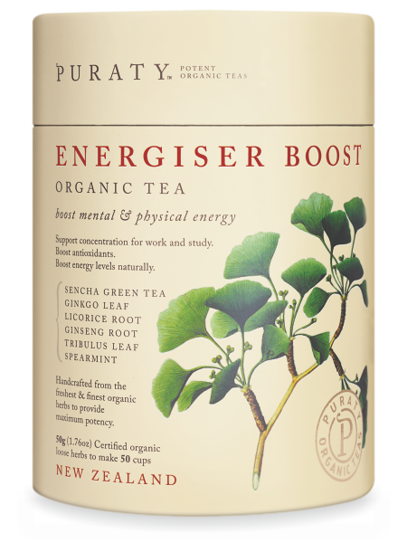 Energiser Boost Tea New Zealand Puraty Organic Teas Nz