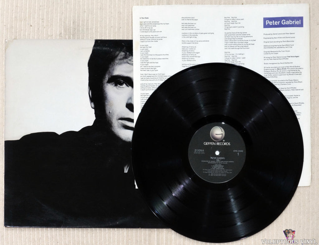 Peter Gabriel ‎ So 1986 Vinyl Lp Album Voluptuous Vinyl Records