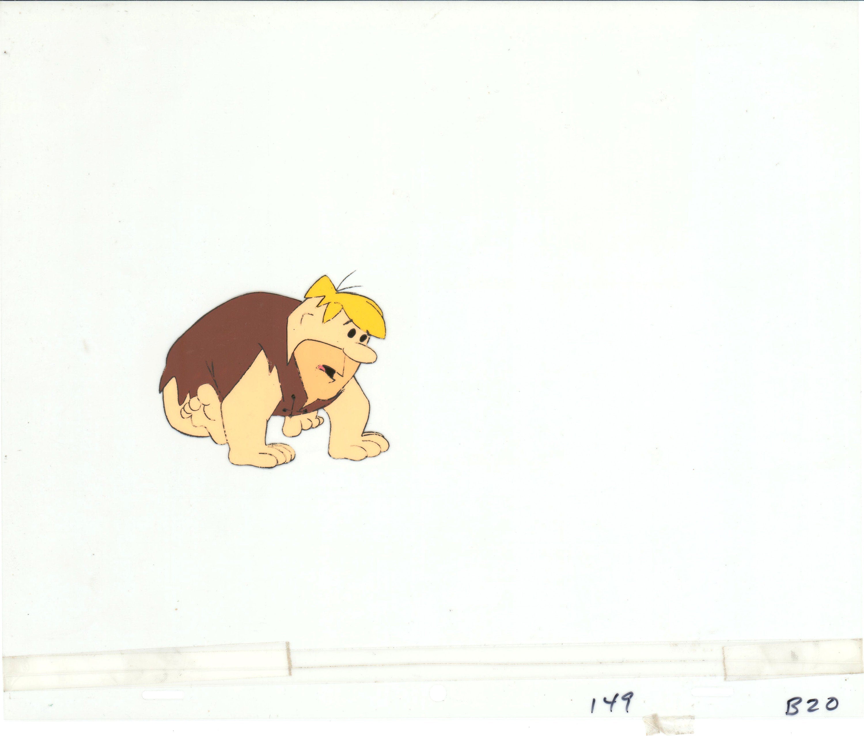 The Flintstones Barney Rubble Animation Cel Hanna Barbera 1980s B70289