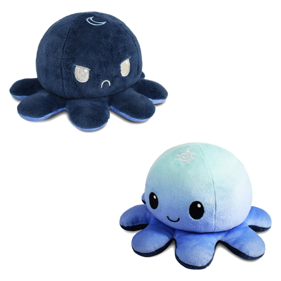 Reversible Octopus Plushie Day Night Gameology