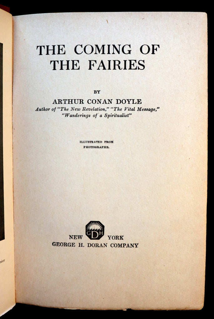 1922 Scarce First Edition On Cottingley Fairies Arthur Conan Doyle