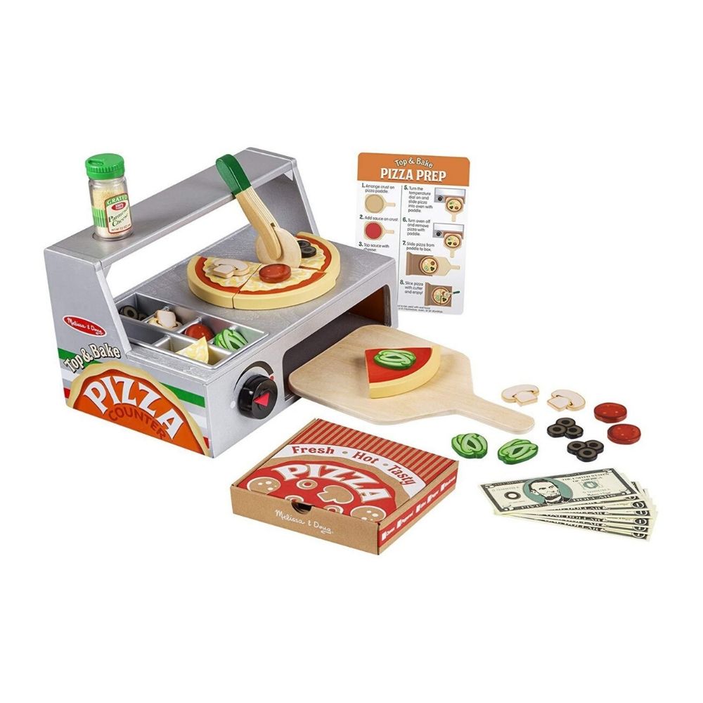 Melissa And Doug Top Bake Wooden Pizza Counter