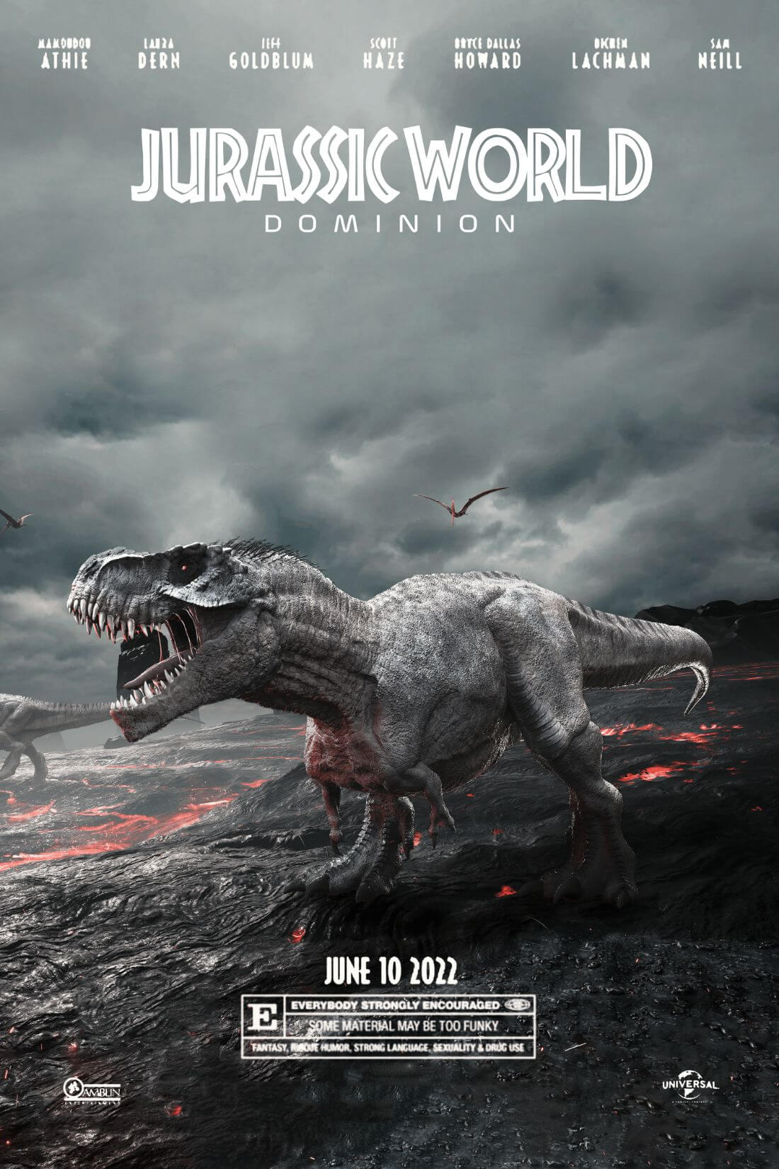 2022 Jurassic World Dominion Movie Poster Jurassic Park 2022 Wall Art