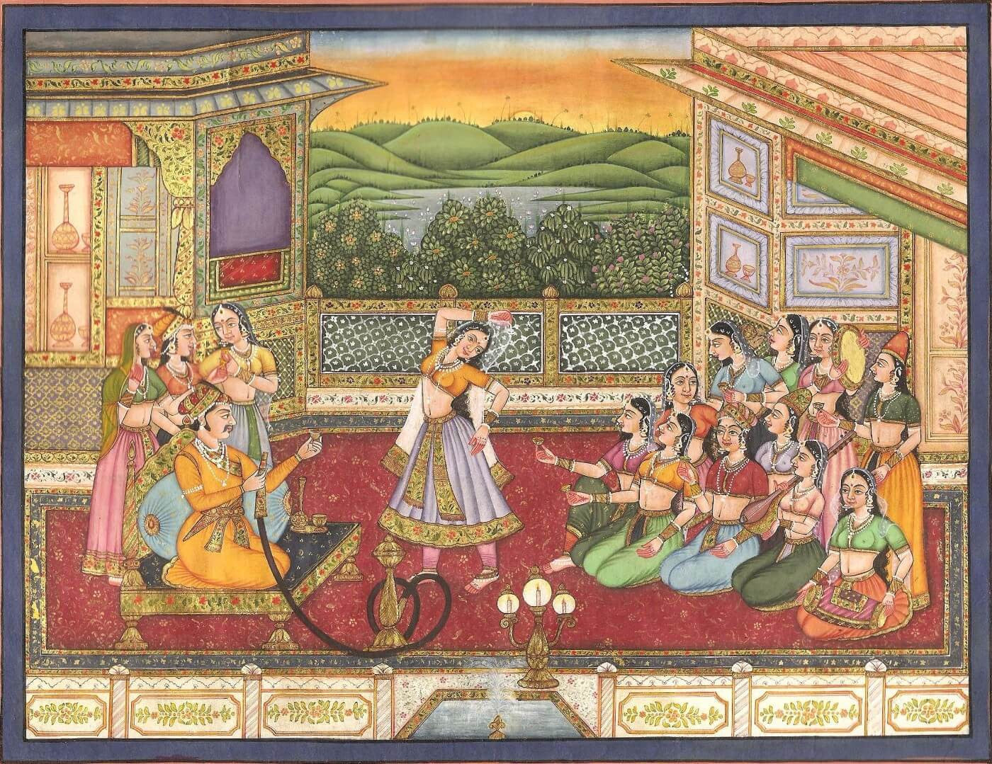 Indian Miniature Art Mughal Painting Evening By Kritanta Vala Buy