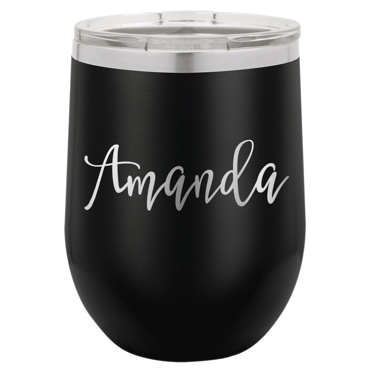 Personalized Wine Tumbler With Name Stamp Out