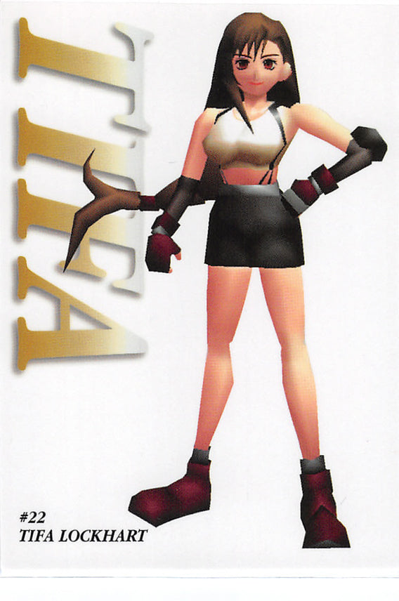 Final Fantasy 7 Trading Card 22 Carddass Masters Tifa Lockhart Tif