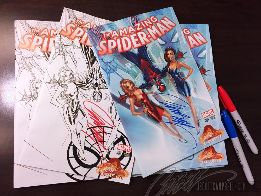 J Scott Campbell Amazing Spider Man 1 Jsc Exclusive J Scott