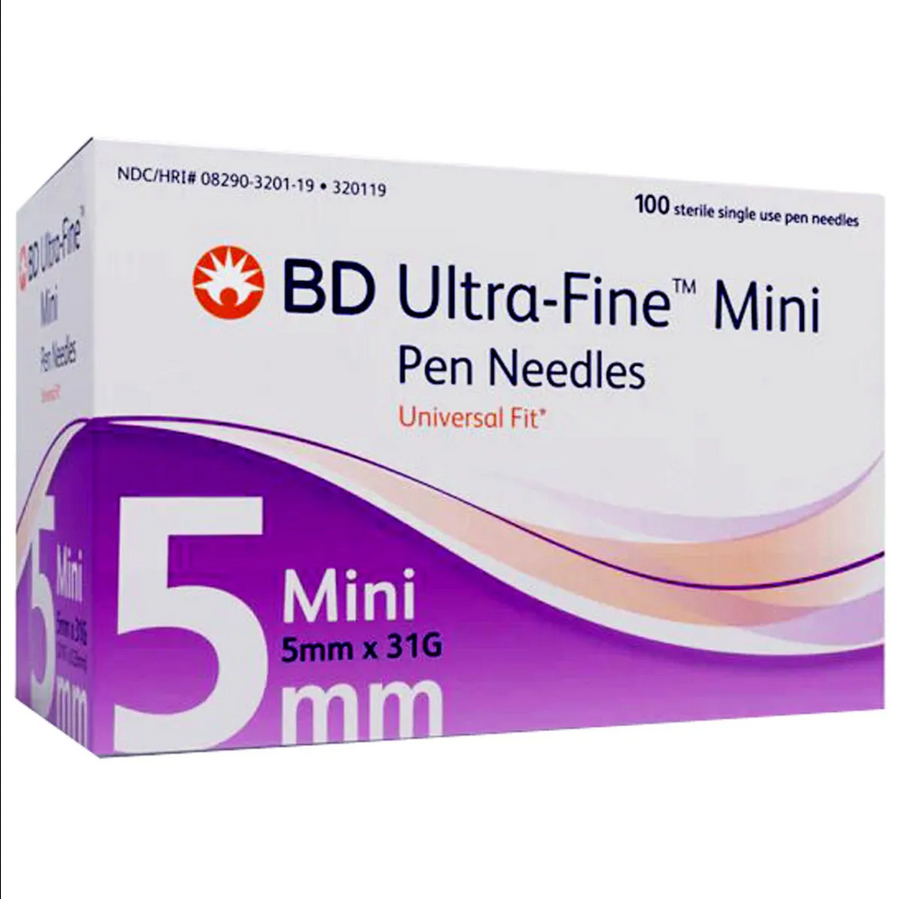 Bd Ultra Fine Mini Pen Needles 5mm X 31g 100box — Mountainside