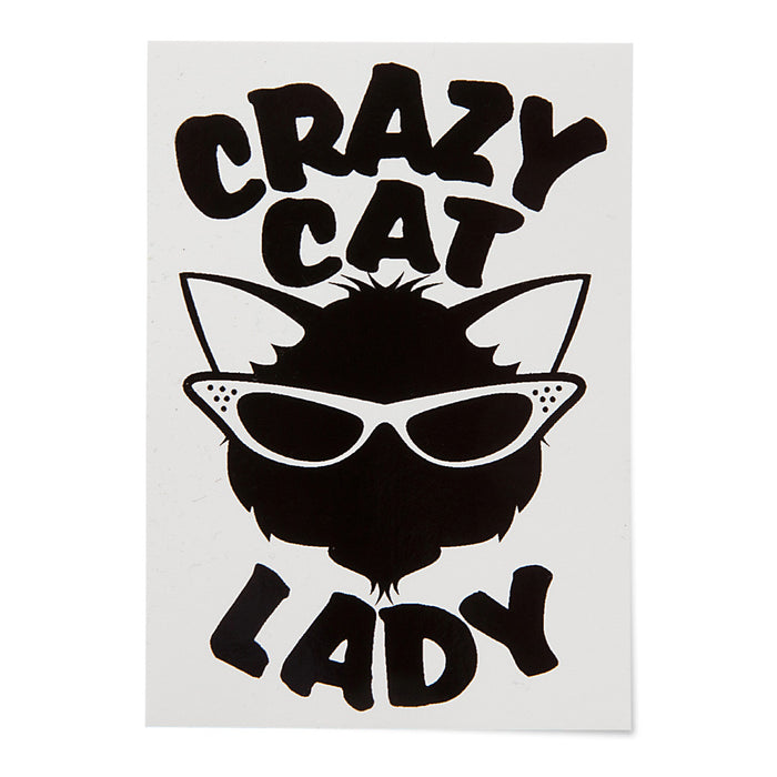 Crazy Cat Lady Sticker Ts For Cat Lovers — Animal Hearted Apparel