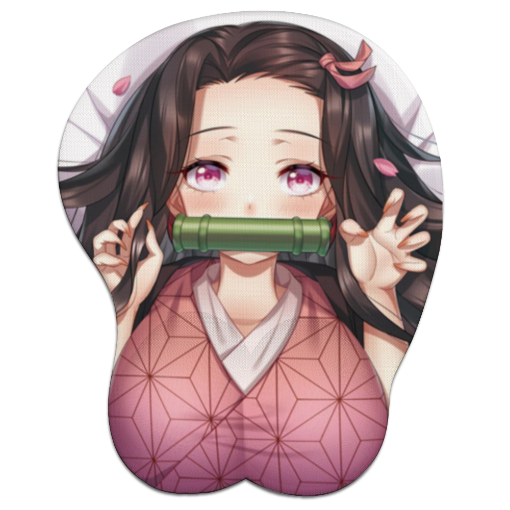 3d Boobs Mousepad Anime Hentai Oppai Mousepad With Wrist Support 25 Cm