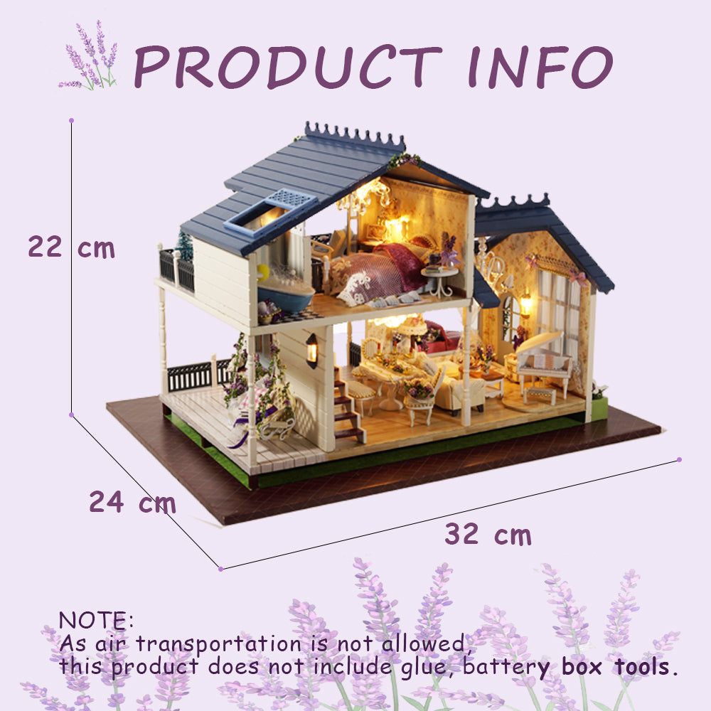 Cutebee 124 Dollhouse Kit Provence Lavender