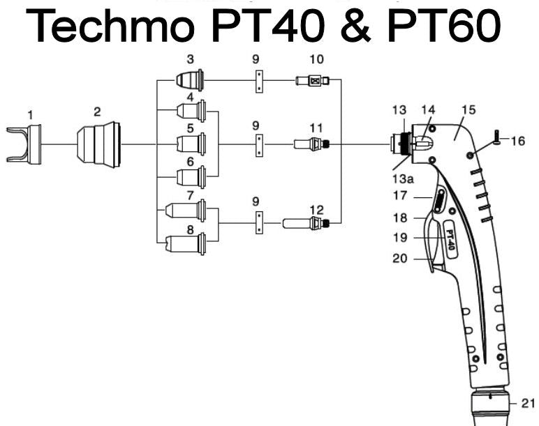 10 Tips Electrodes Harbor Freight 62204 Ipt 40 Ipt 60 Pt 60 Pt 40 Pl