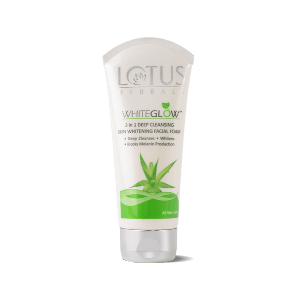 Lotus Herbals White Glow Skin Whitening Facial Foam 50gm Just Colorme