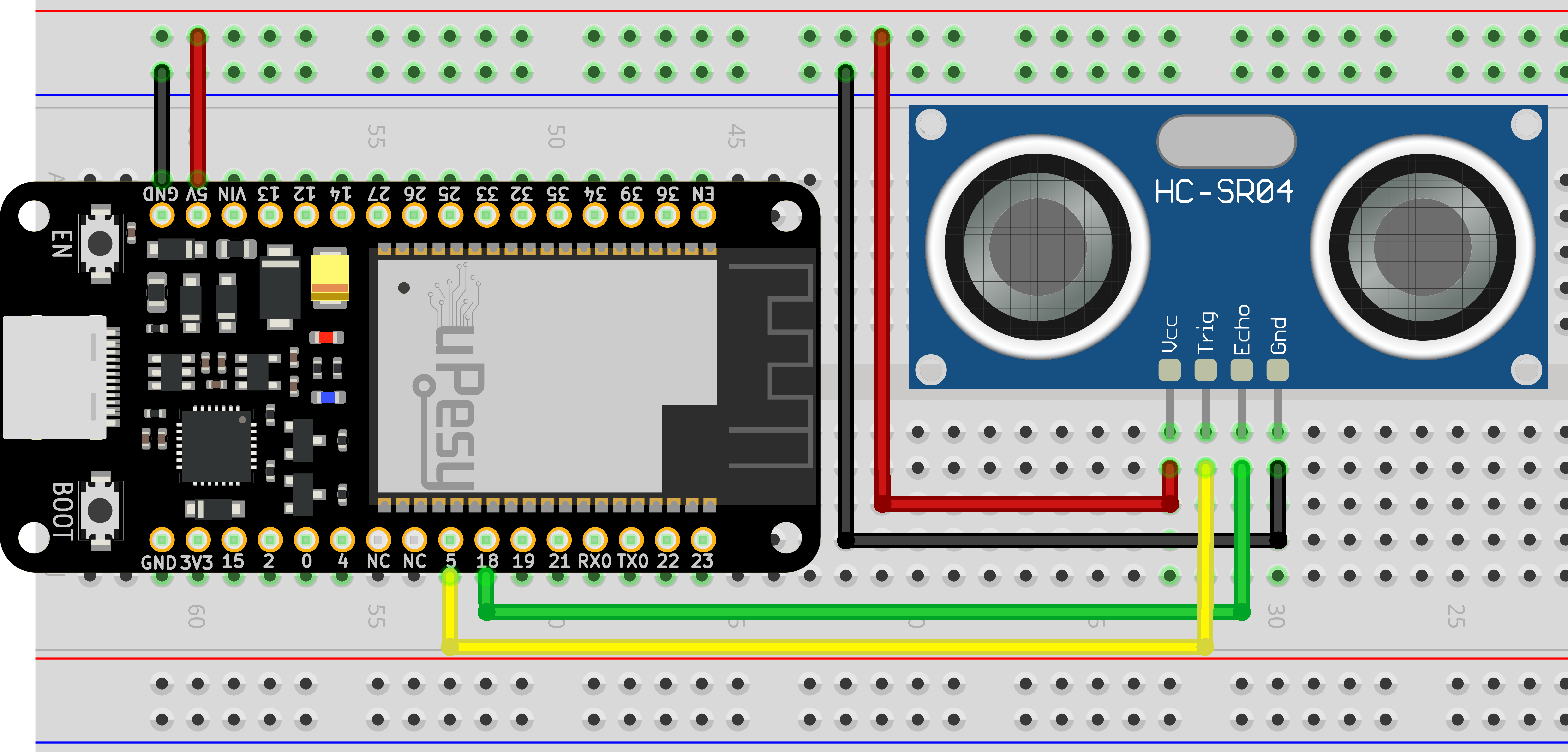 Hc Sr04 Ultrasonic Sensor Integration With Esp32 And 51 Off