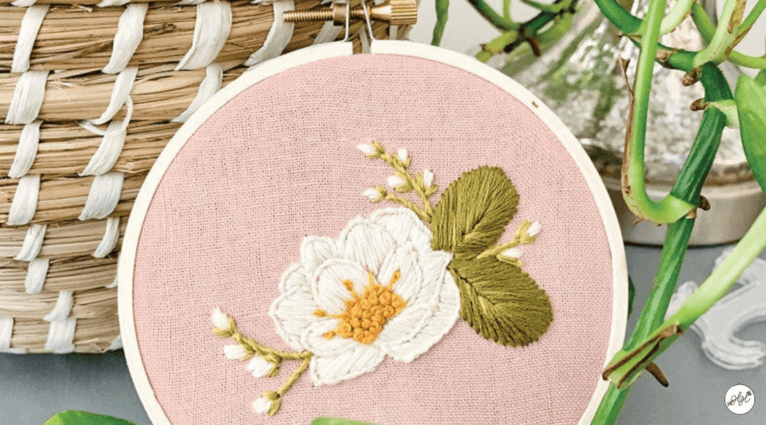 Framing Embroidery In A Hoop Tutorial