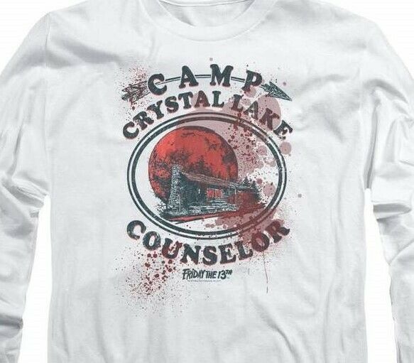 Friday The 13th Jason Camp Crystal Lake Counselor Horror Long Sleeve T