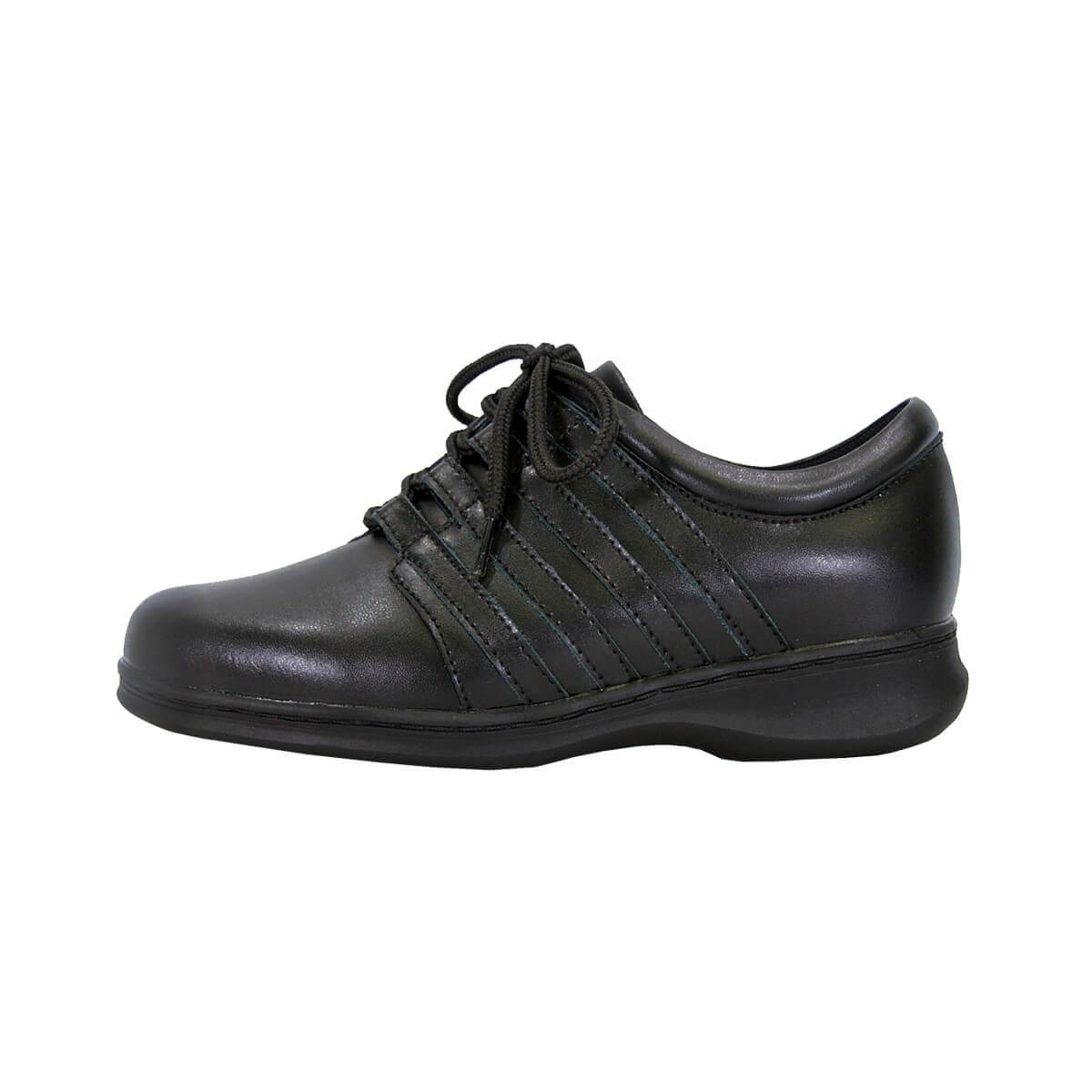 24 Hour Comfort Lara Womens Wide Width Leather Oxfords Footwearus