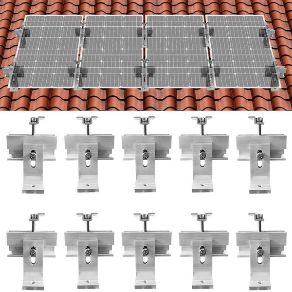 Roof Mount Solar Panel Mounting Hardware Takes Up To 4 Solar Panels