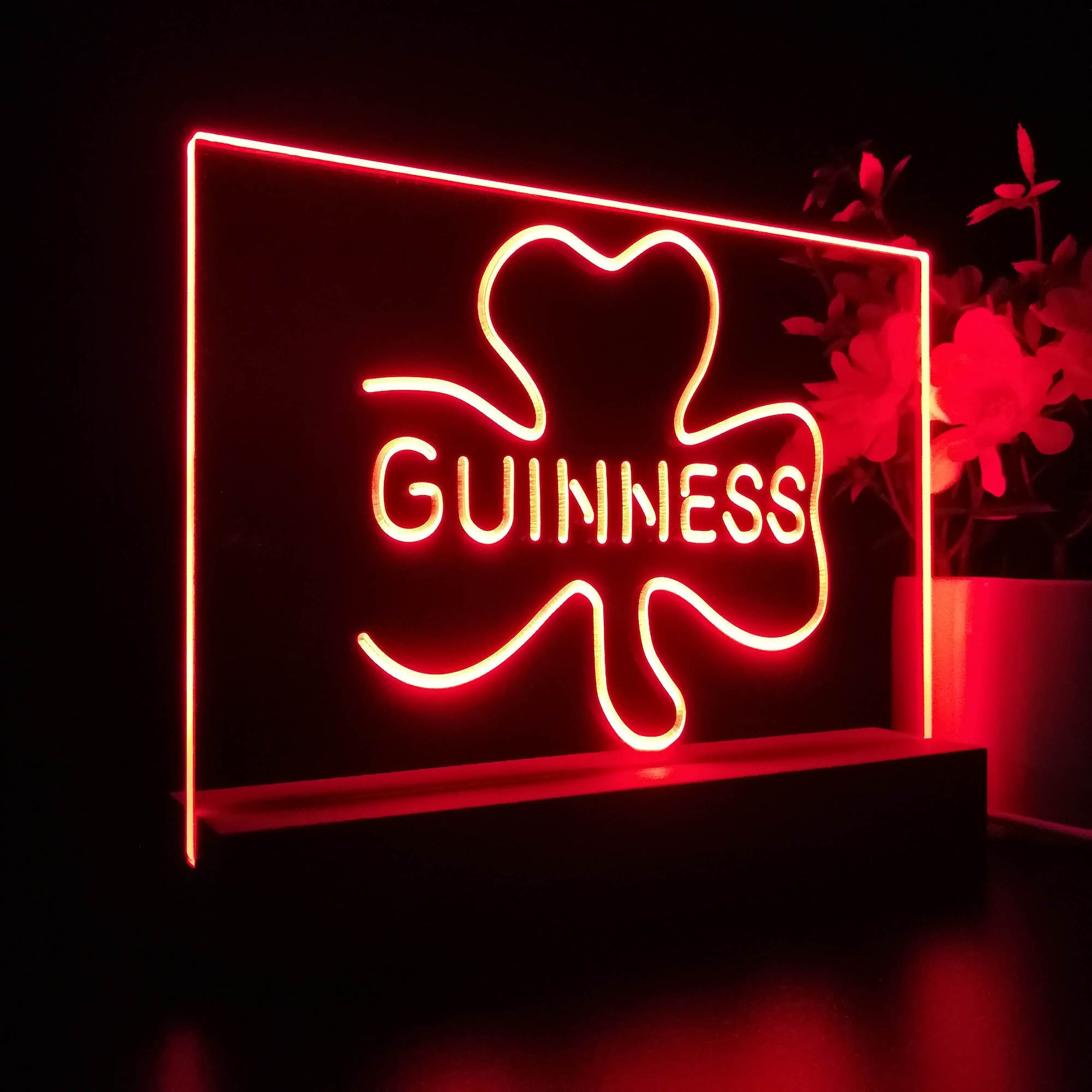 Guinness Shamrock Neon Pub Bar Sign Led Lamp Pro Led Sign