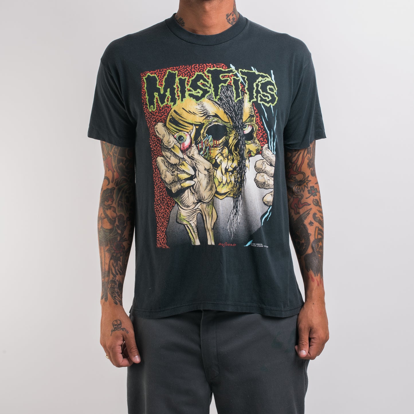 Vintage 1990 Misfits Pushead T Shirt Mills Vintage Usa