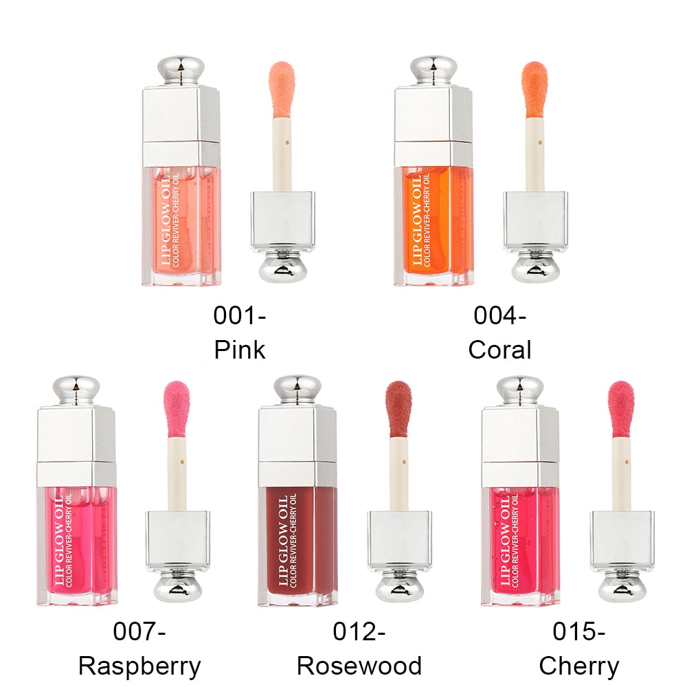 6ml Moisturizing Lip Oil Plumping Gloss Makeup Sexy Plump Glow Tinted