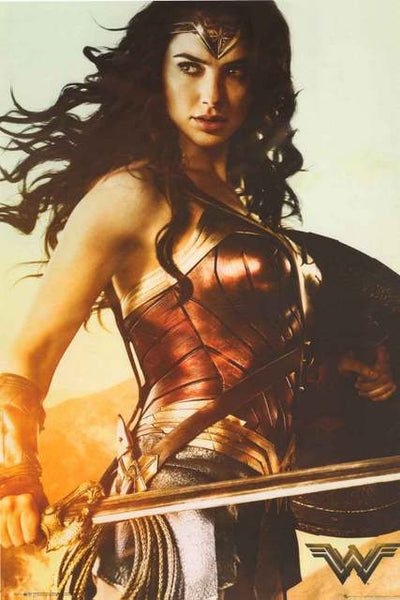 Wonder Woman Sword And Shield Poster 24x36 Bananaroad