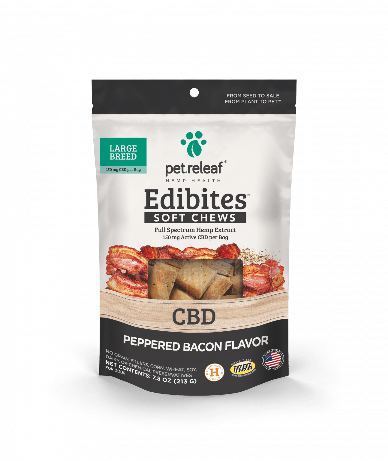 Pet Cbd Peppered Bacon Edibites — Pet Releaf Edibites Pet Releaf