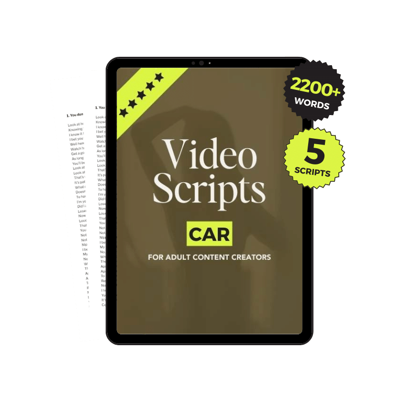 Car Joi Video Scripts Adult Creators Online