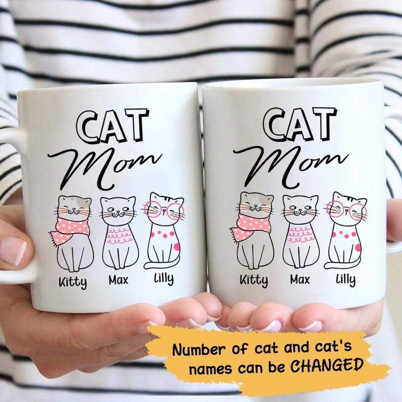 Cat Mom Personalized Cat Mom Coffee Mug Trendingcustom™️