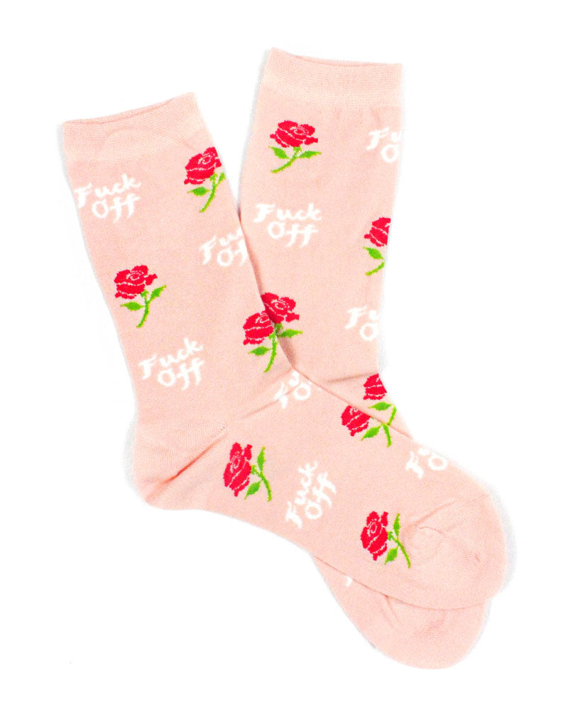 Fuck Off Rose Socks Strange Ways