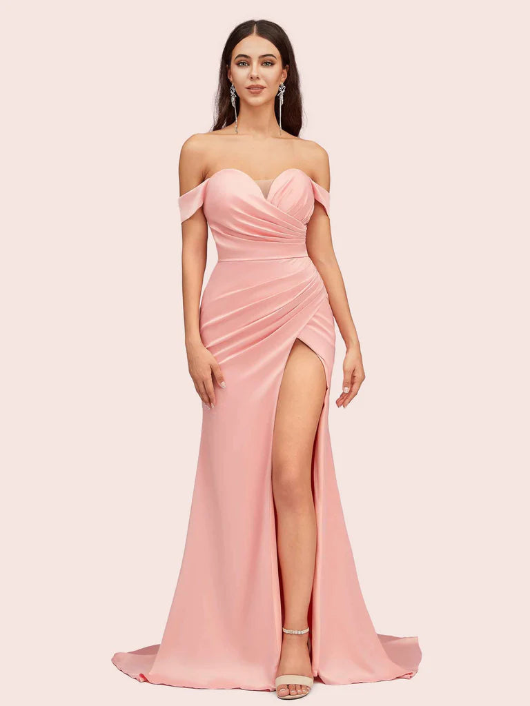 Silky And Elegant Satin Prom Dresses 2023 Cetims