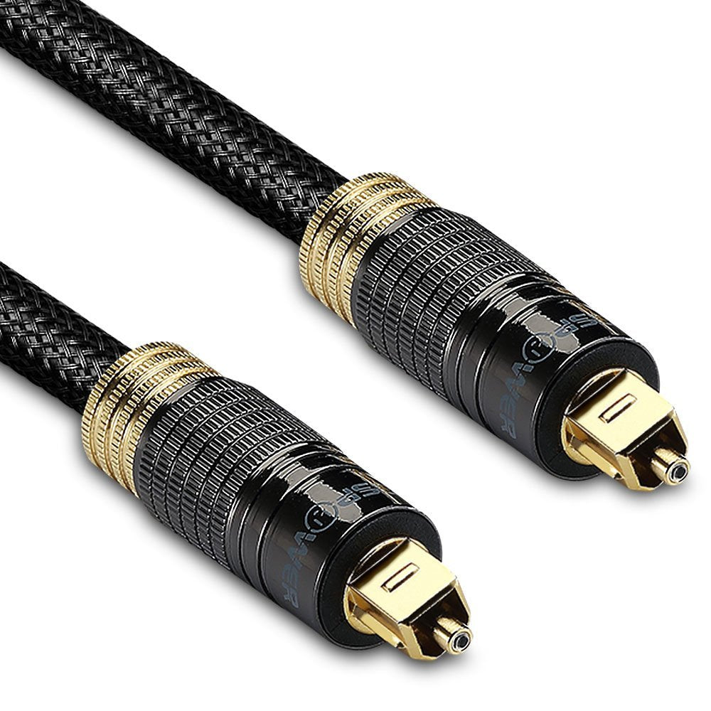 Fospower 24k Gold Plated Toslink Digital Optical Audio Cable Spdif