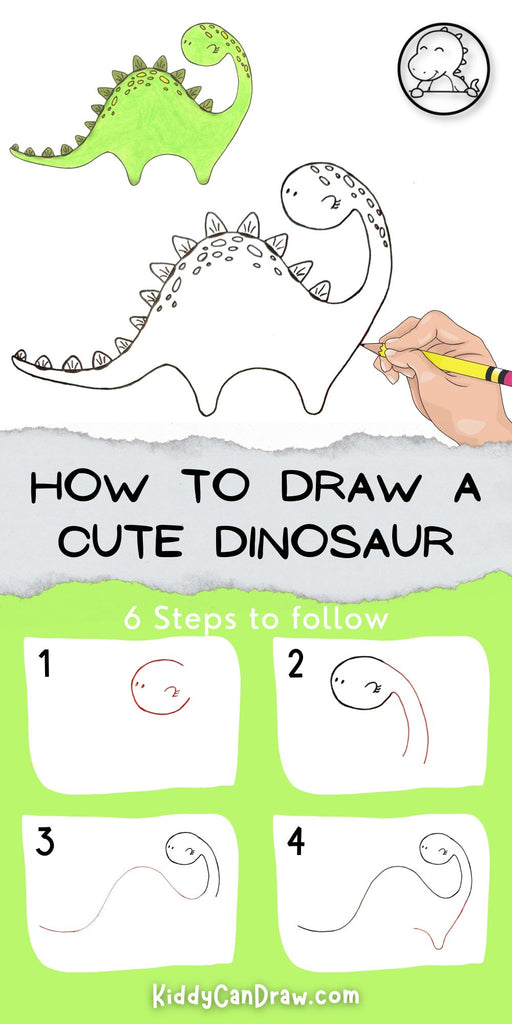 How To Draw A Dinosaur Step By Step