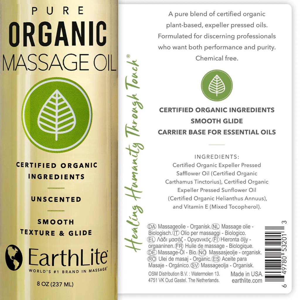 Earthlite Organic Massage Oil Medical Spa Supply