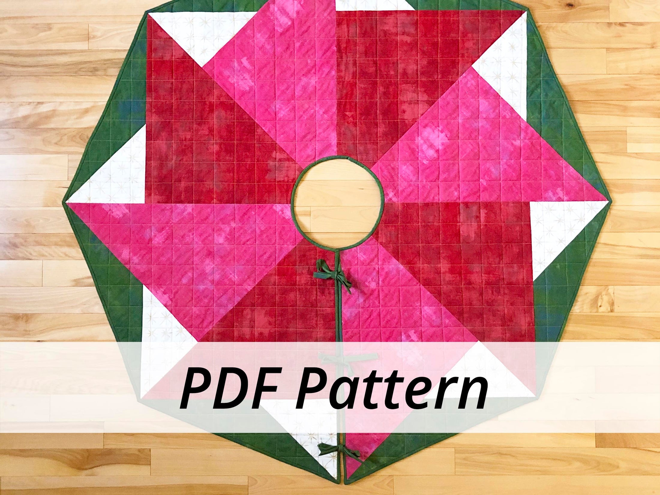 Spinning Star Tree Skirt Pdf Pattern Sarah Ruiz Quilts