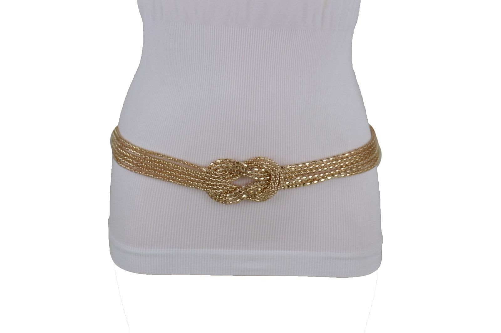 Mesh Braided Metal Hip High Waist Belt New Women Fashion Accessories P