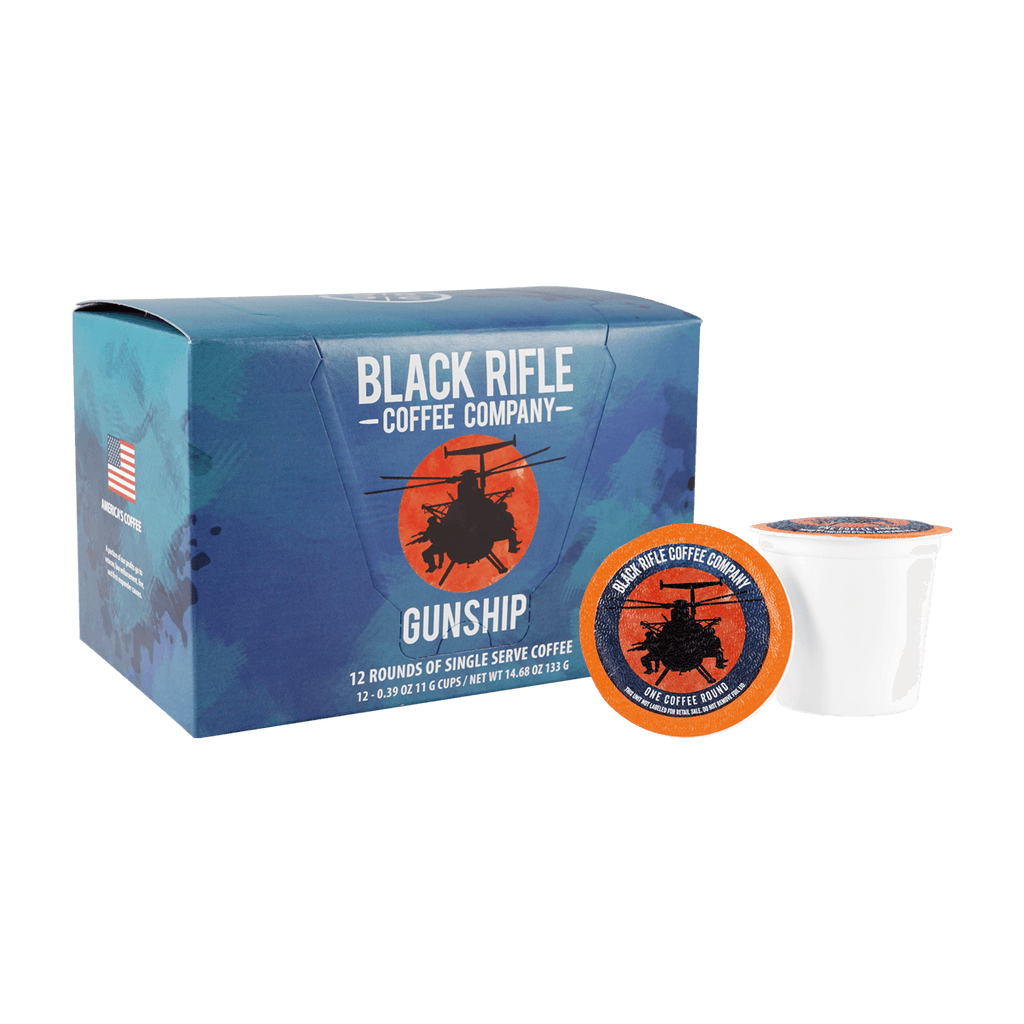 Coffee Tagged Logo Gunship Black Rifle Coffee Company