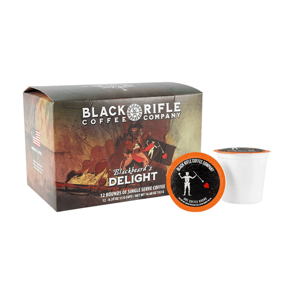 Blackbeards Delight Coffee Rounds Dark Roast Coffee Pods Black