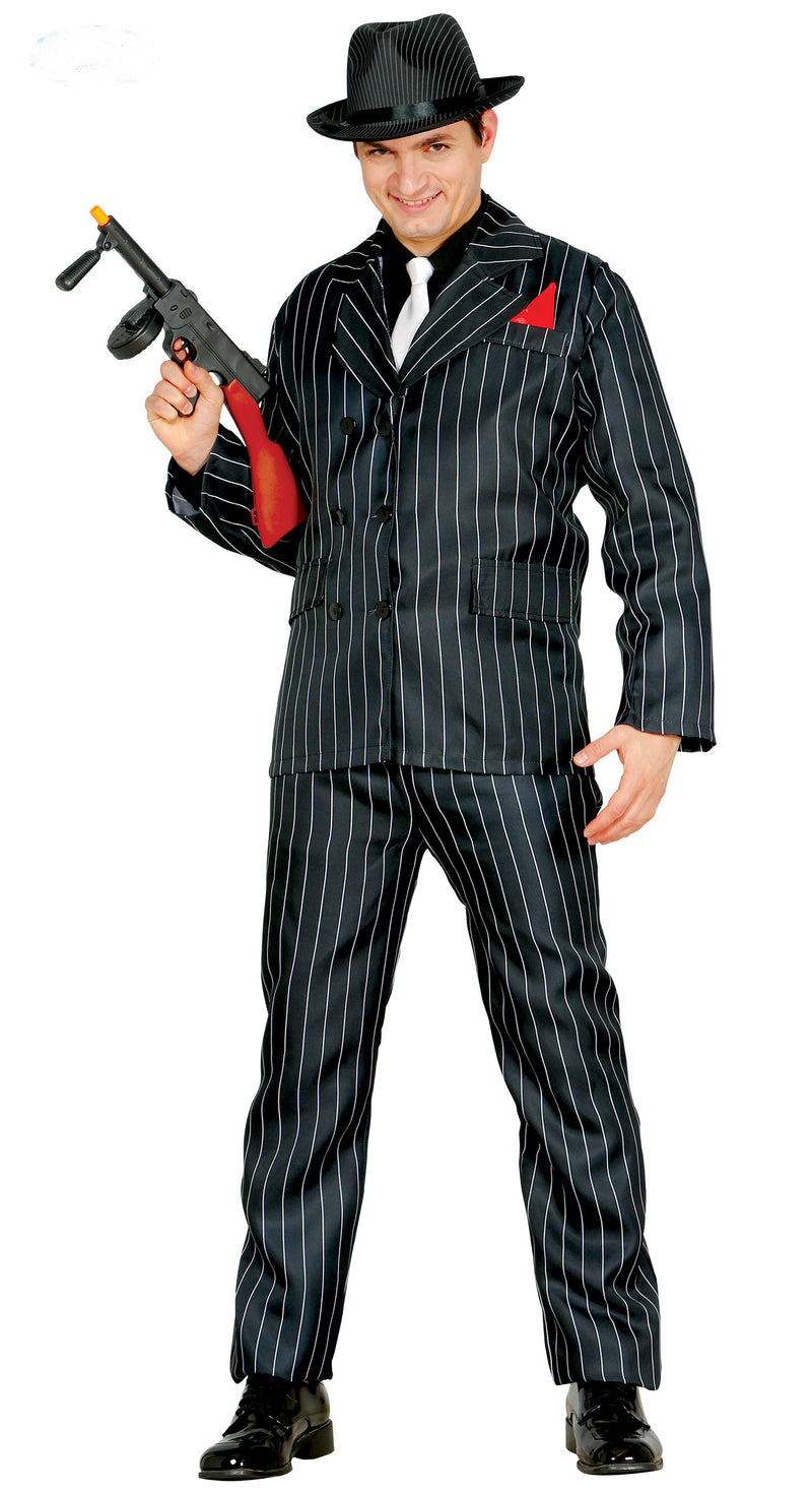 1920s Pinstripe Gangster Suit Costume Adult Mens