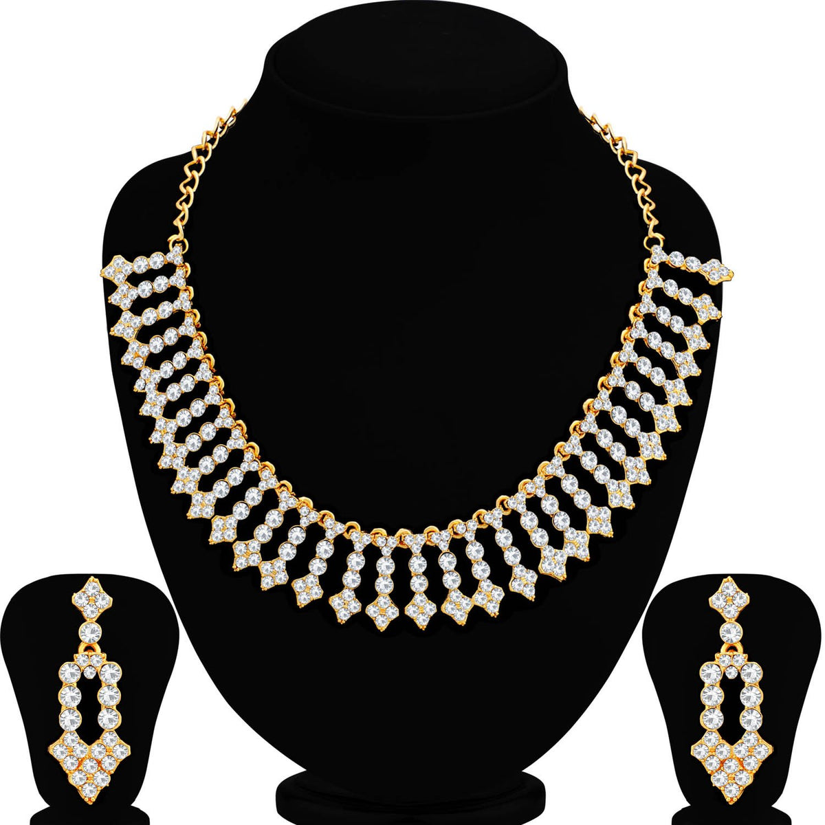 Sukkhi Fabulous Gold Plated Choker Necklace Set For Women Sukkhi