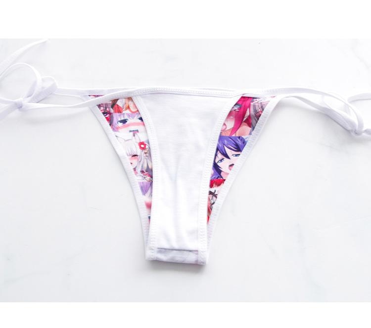 Ahegao Bikini Two Piece Swimsuit Swimwear Hentai Set Ddlg Playground