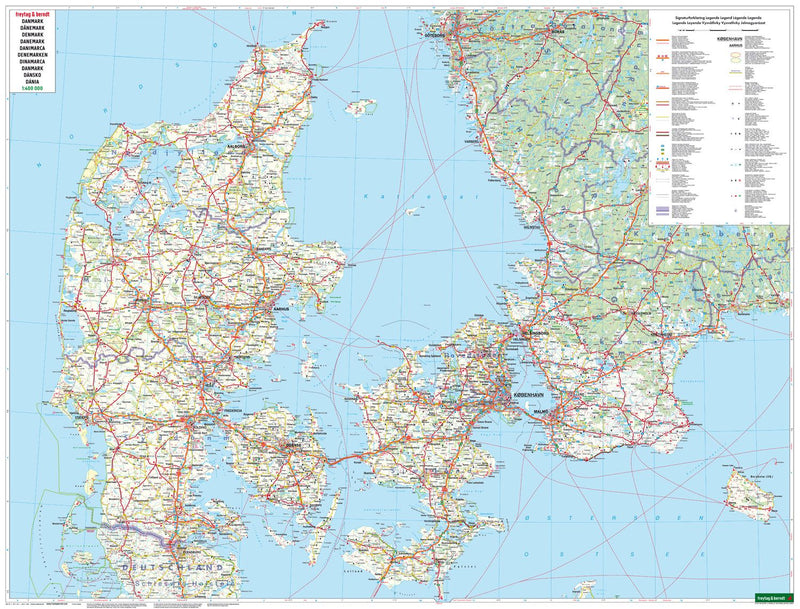 Road Map Denmark Faroe Islands And Greenland Freytag And Bern La