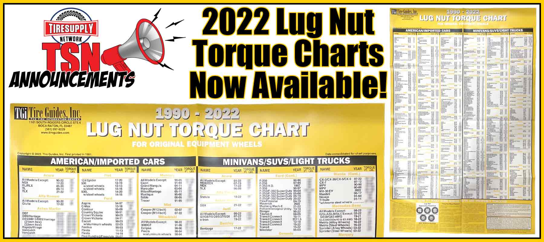 Vehicle Lug Nut Torque Chart